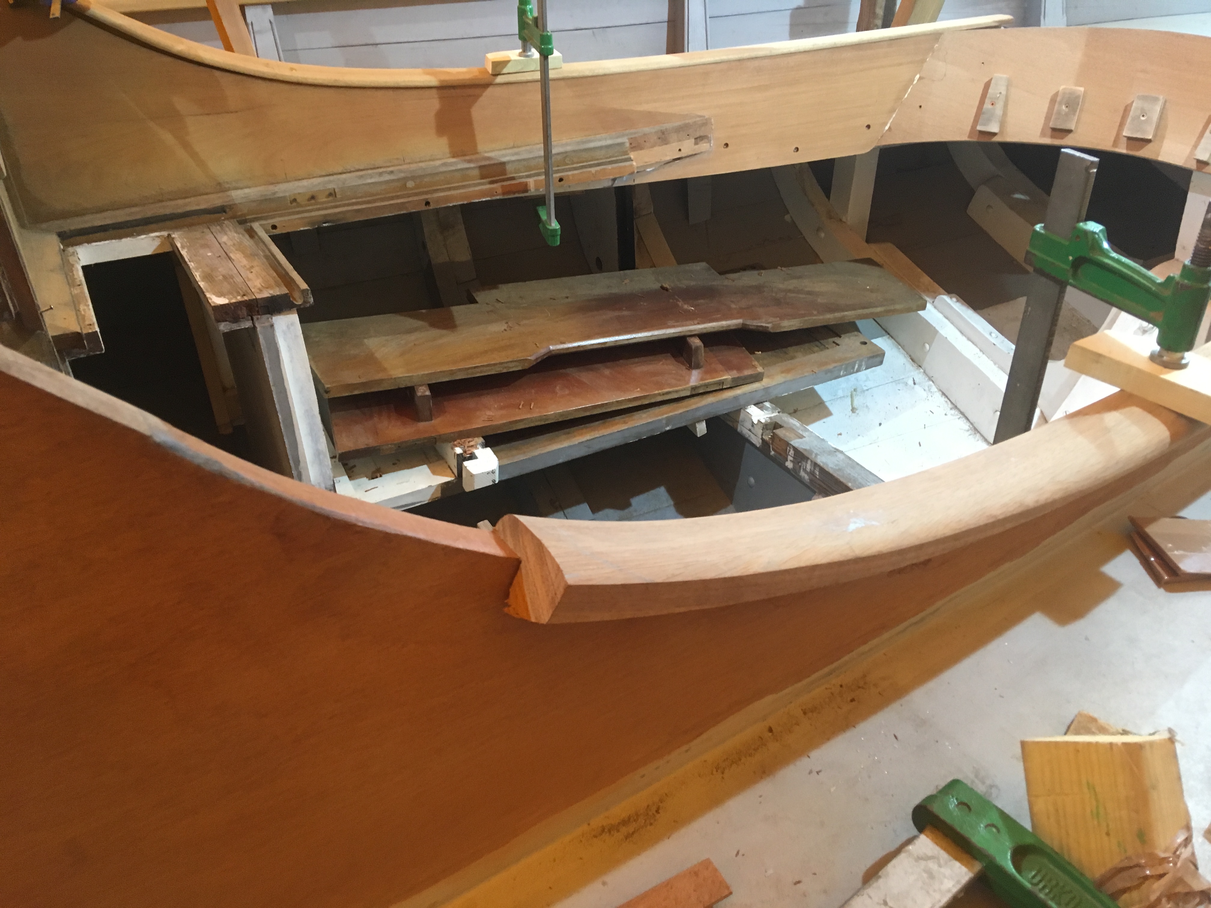 Planta’s cockpit extension. Coaming caps, armadillos, half rounds and ...