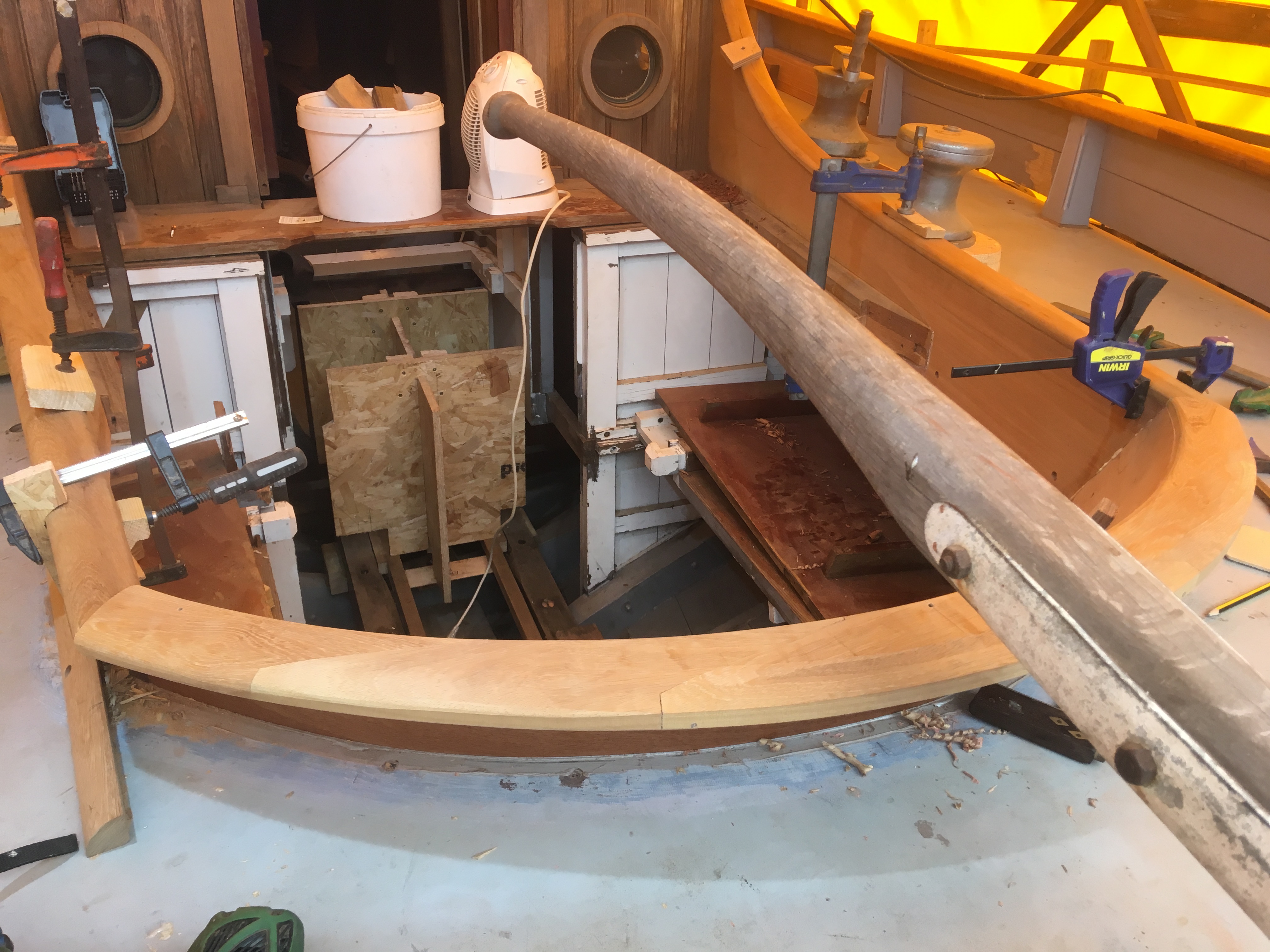 Planta’s cockpit extension. Coaming caps, armadillos, half rounds and ...