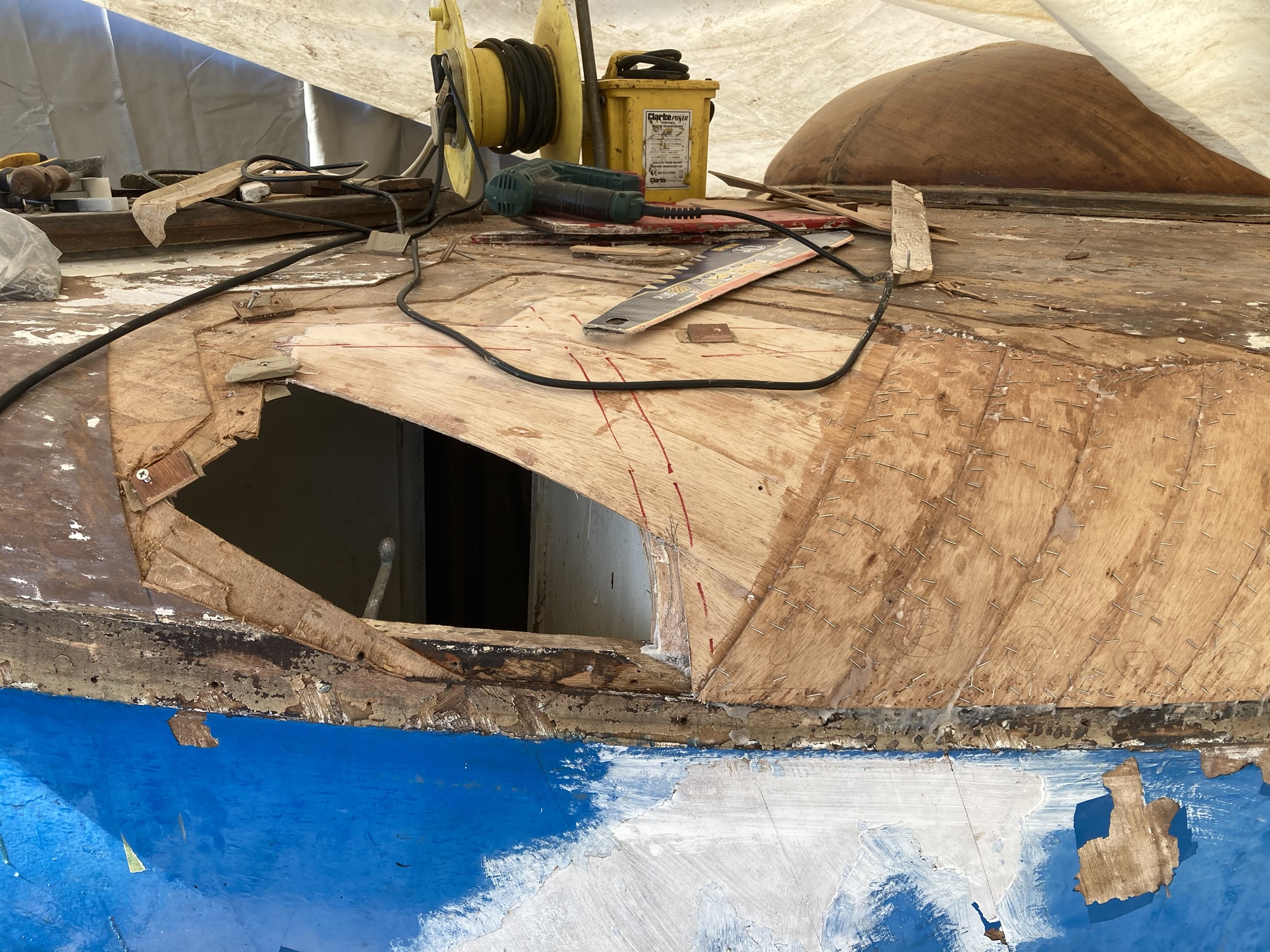 Cold Moulding repairs. – Seb vanden Bogaerde, Boatbuilder and Designer ...